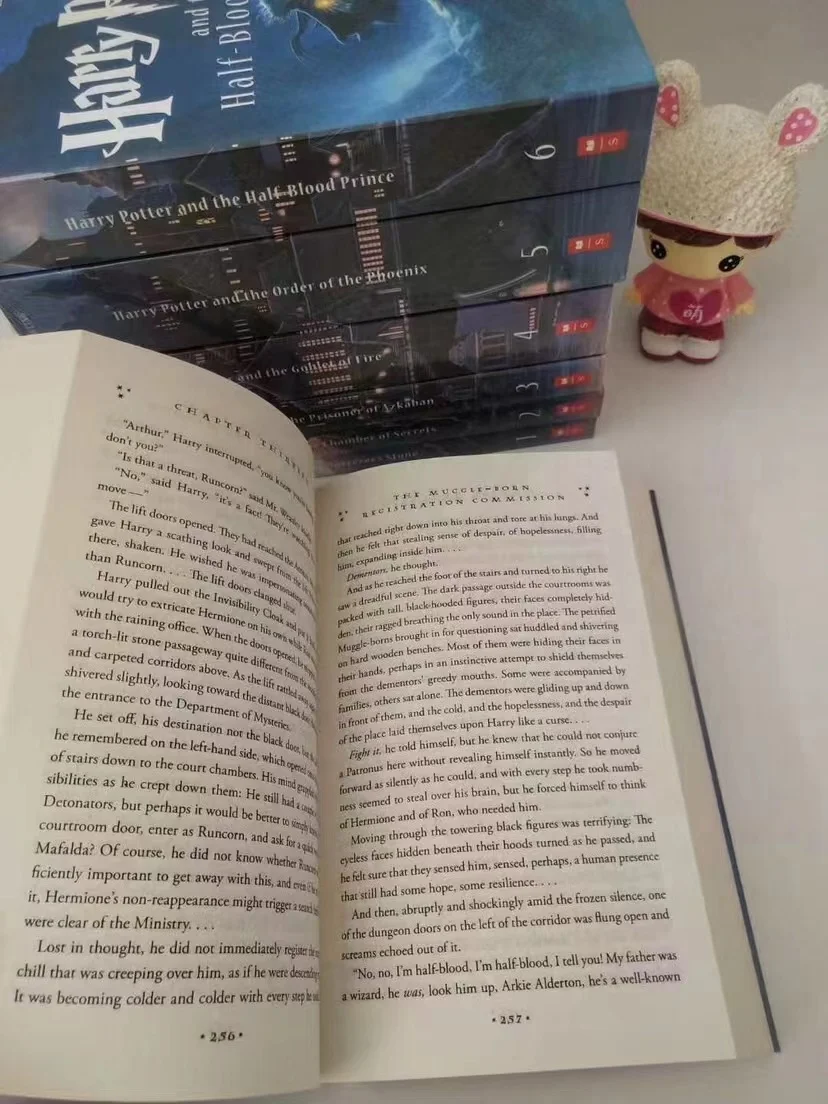 Harry Potter Series Perfect Binding Educational Custom Novel English Learning Books For Adults ...