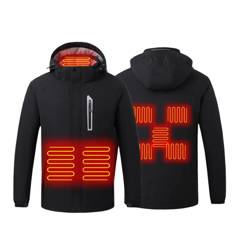 AQTQ 5V Rechargeable USB Custom Insulated Electric Heating Coat Winter ...