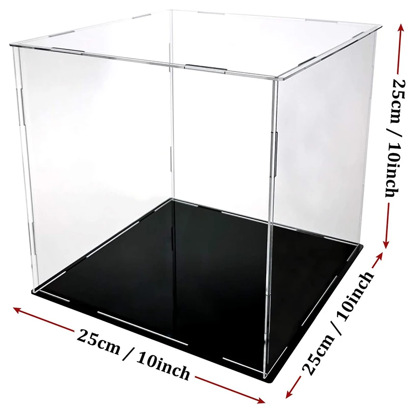 Self-Assembly Acrylic Display Case for Collectibles Transparent Cube ...