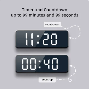 LED Digital Wall Clocks - Large Display with Remote Control