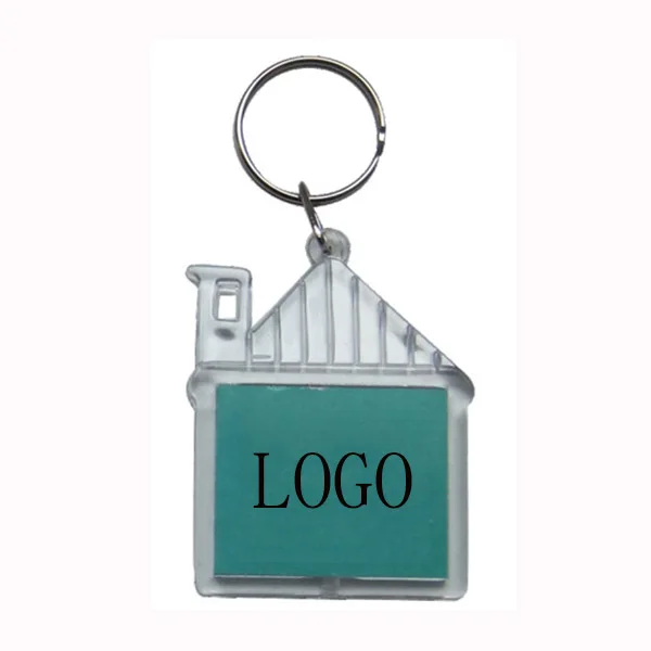 Mini Plastic Round Clear Photo Frame Gift Keychain - Buy Round Plastic ...
