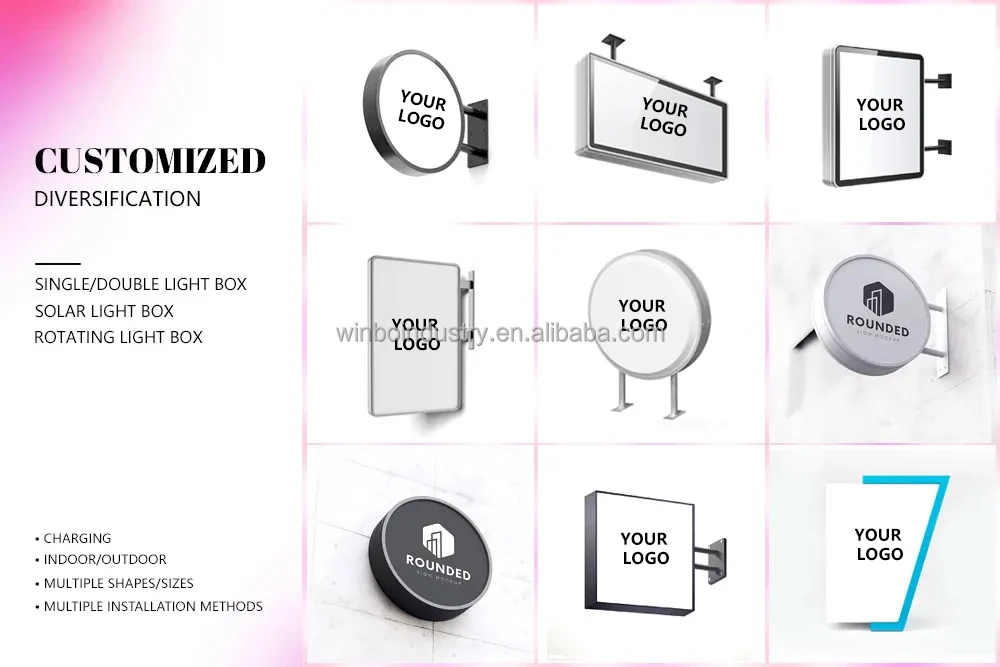 Winbo Acrylic Poster Illuminated Aluminum Backlit Poster Frame Wall Art ...