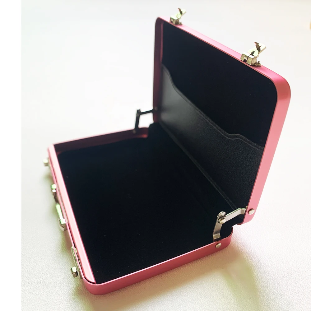 Aluminum Mini Suitcase Card Holder - Luxury Metal Business Card Case ...