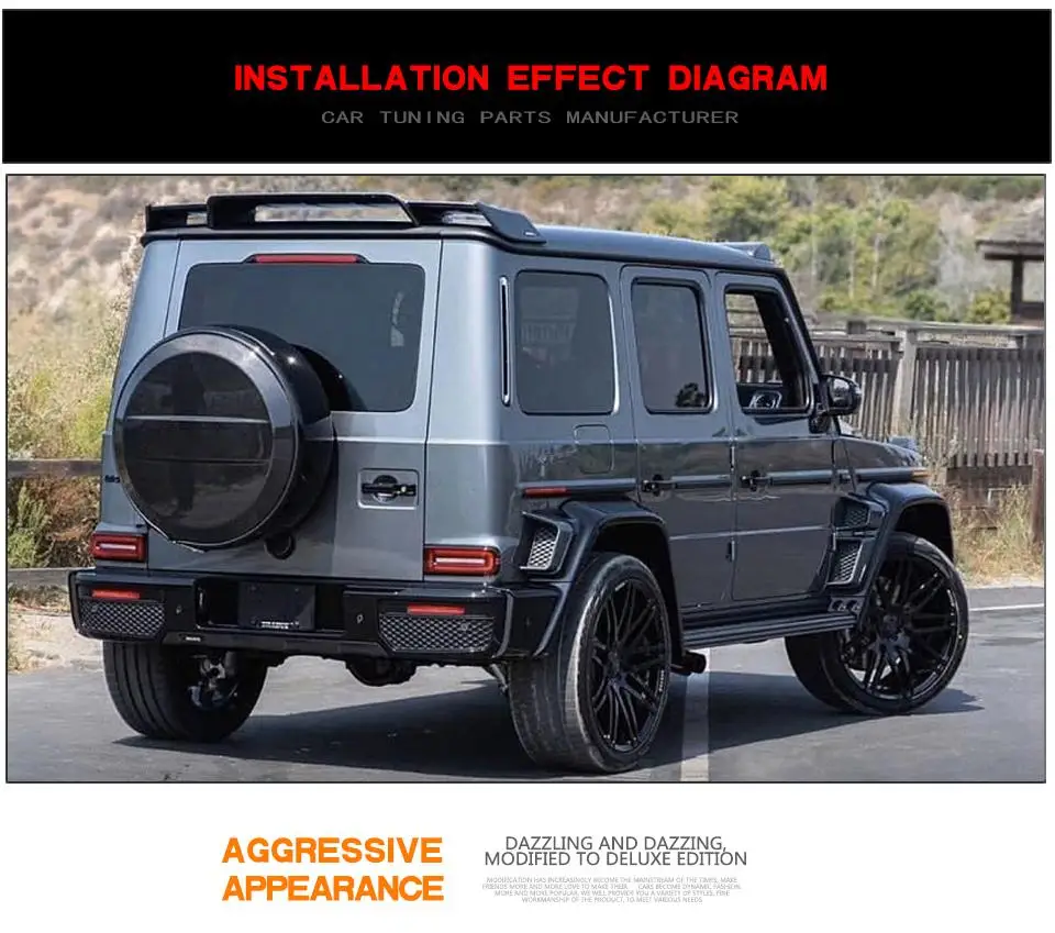2019 2021 W463 G Class Wide Body Kit for Mercedes Benz G Class| Alibaba.com