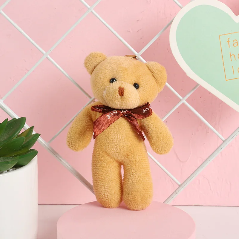 Wholesale Mini Small Soft Teddy Bear Keychain Custom Plush Stuffed ...
