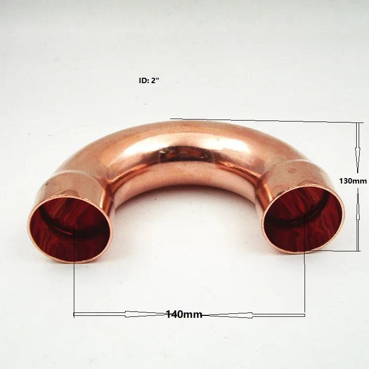 Copper U Bend Fitting,2" X 2" Cxc 180 For Hvac - Buy 1 2 Inch Copper ...