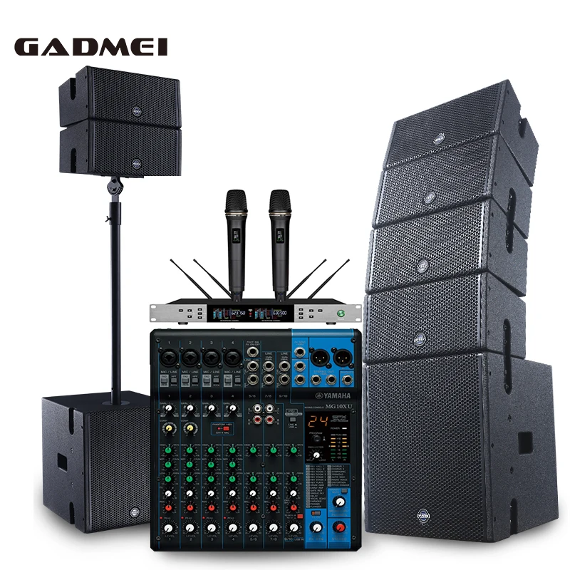 5 Inch Two Way Frequency 12 Inch Speakers 2000 Watts Bass Line Array ...