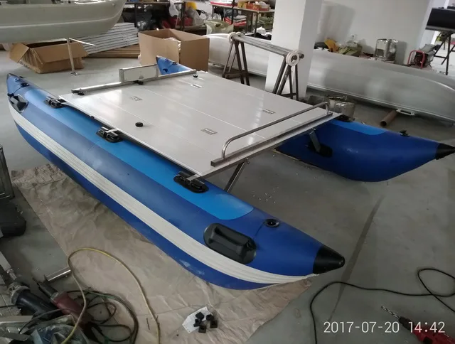 Lure Fishing PVC Pontoon Catamaran Inflatable Boat - 2023