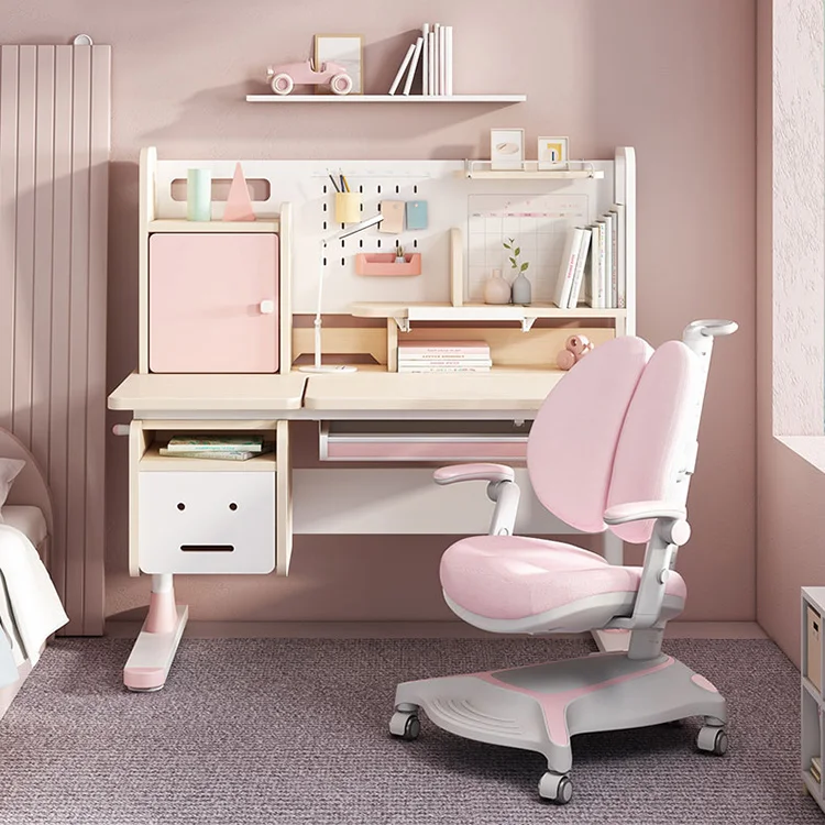 Adjustable Kids Study Table Home Study Use Ergonomic Children Bedroom ...