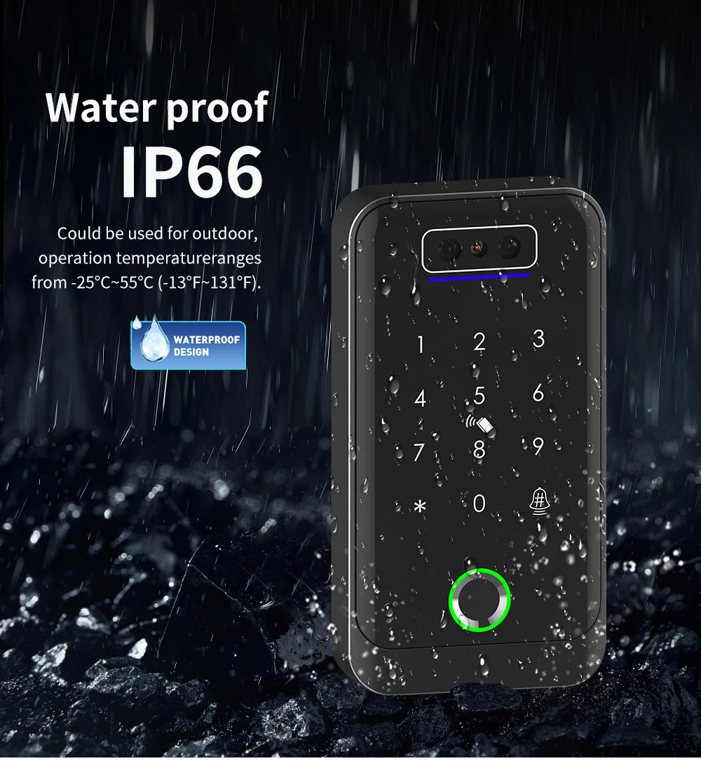 AC04 Access Control System - Face, Fingerprint, Code, Card