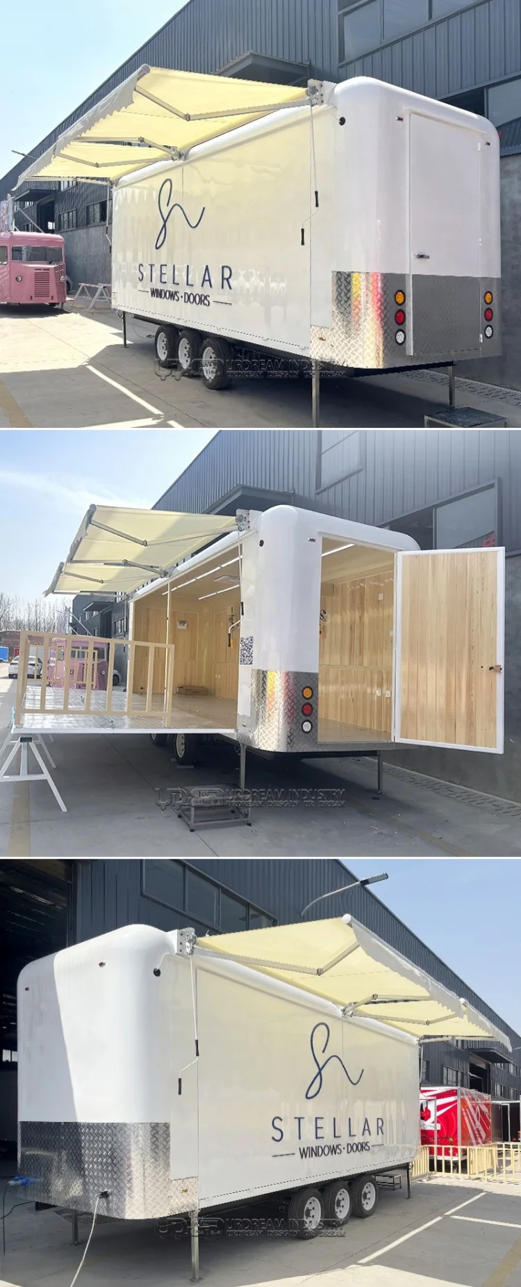 Ce Certified Mobile bar Trailer Barber Shop Beauty Wedding Stage ...