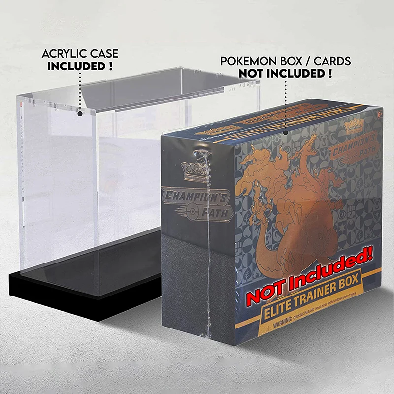 Acrylic 151 Elite Trainer Box Etb Upc Bb Yugioh Display Pokemon Mtg Tcg ...