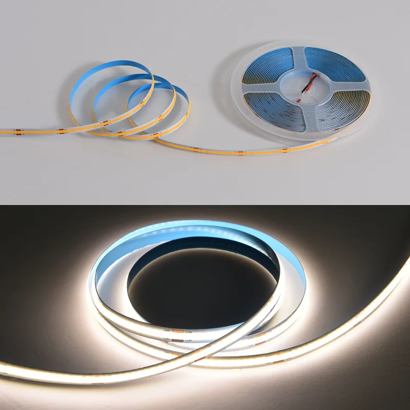 Flexible Spotless 5v 12v 24v 5mm 480leds Cob Rgb Led Strip Ip68 ...