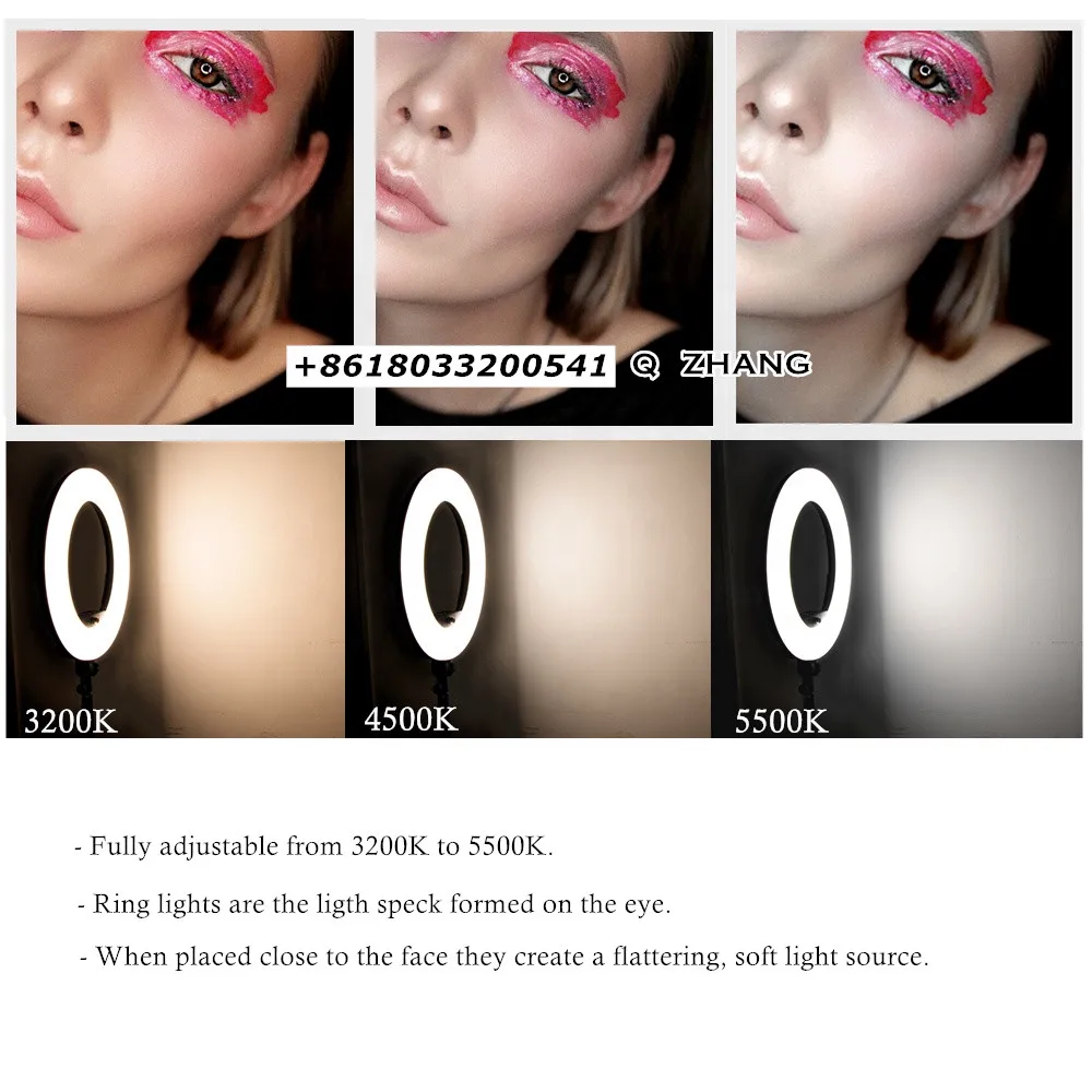Yidoblo FD-480II Selfie LED Ring Light - Perfect for Makeup & Video