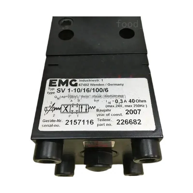 Hydraulic Servo Valve Emg Sv1 -06/05/210/05 Sv2-20/105/315/5 Sv1-06/05 ...