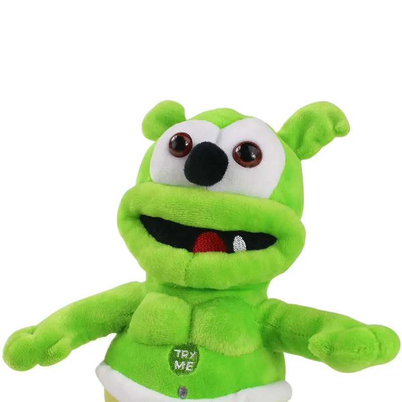 Green Gummy Bear Toy - Plush Stuffed Animal with Music