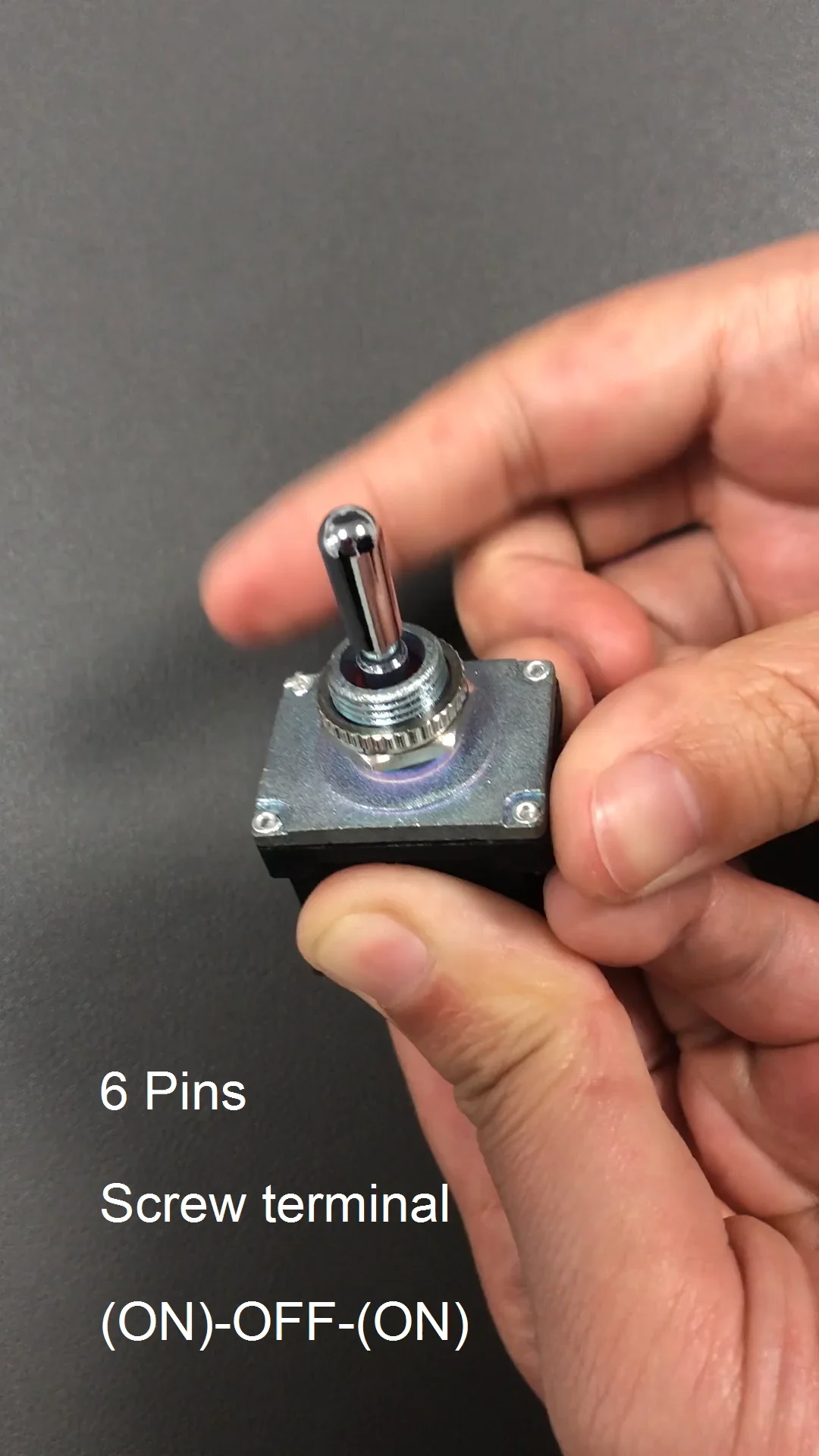 Ip67 Micro Stainless Black Safety Industrial Toggle Switch Rockers ...