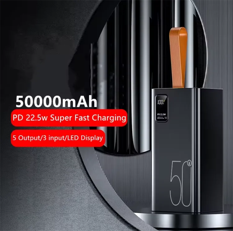 50000mah Power Bank - Portable, High Capacity Charger