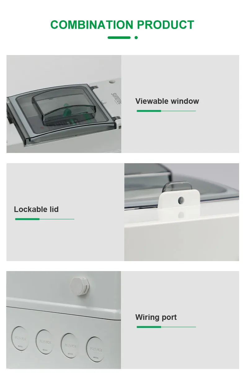 Suntree Solar Cell Combiner Box Mccb Dc Circuit Break 2p Dc 500v ...