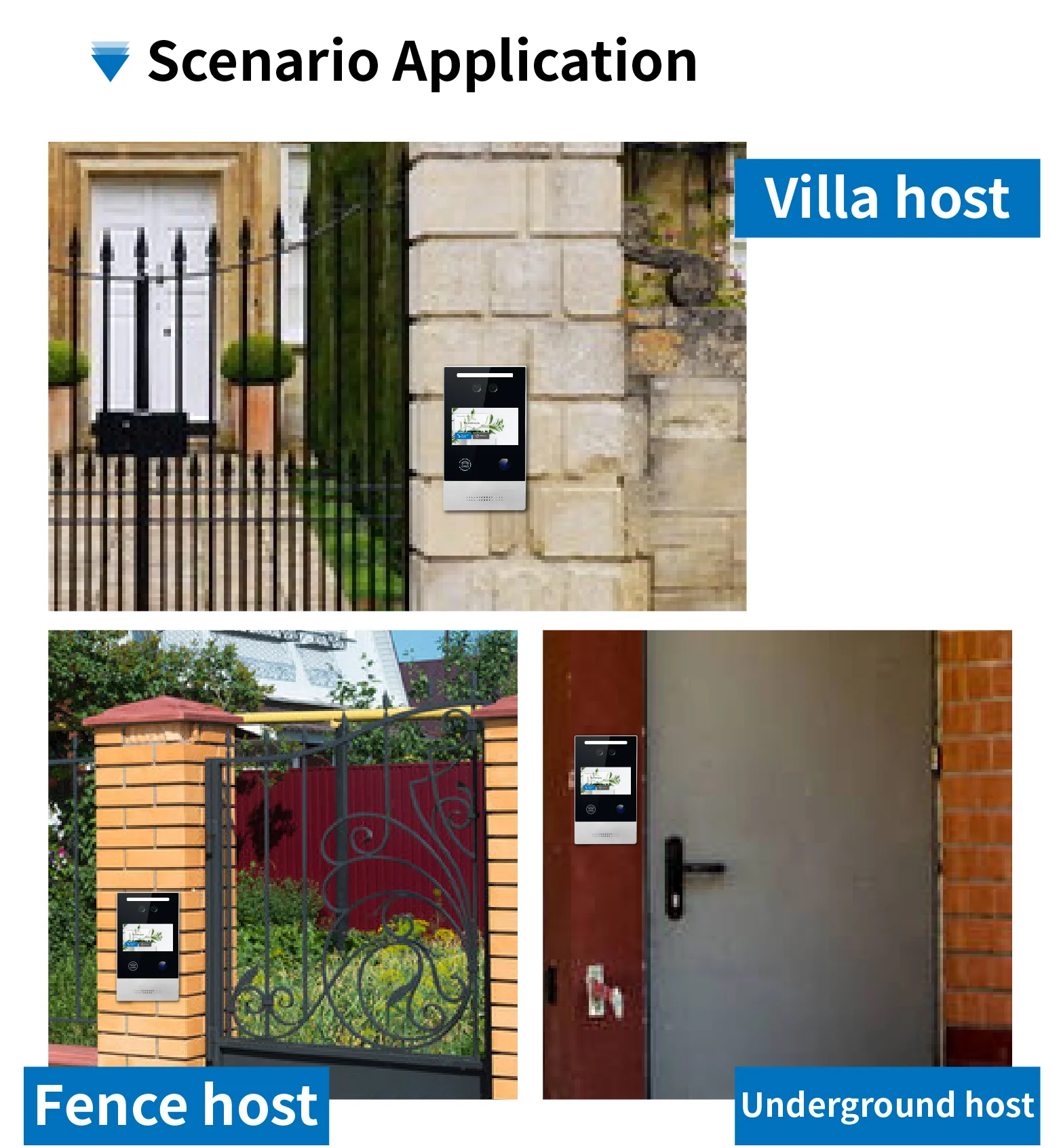 Multi-apartment And Villa Tuya Doorphone Intercom With 1-6 Apartments ...