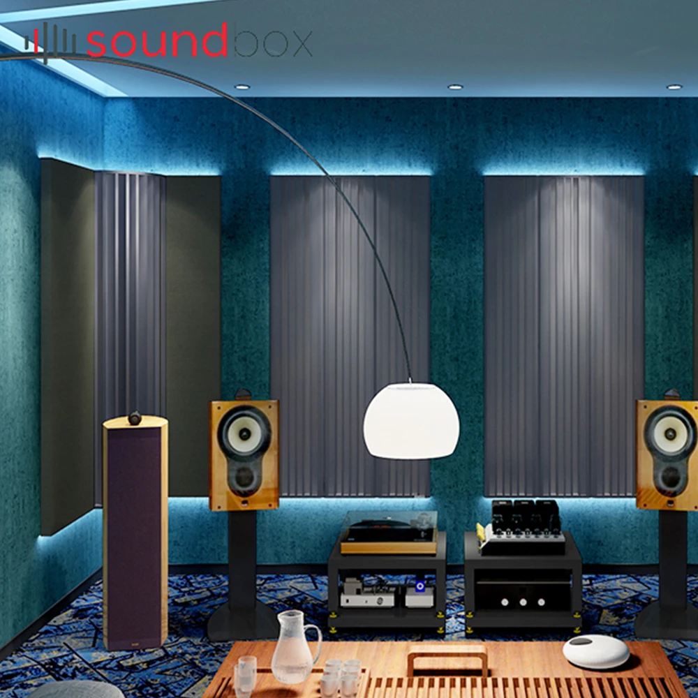 Multi-Color Wooden Acoustic Panels for Sound Absorption | Corner Bass ...