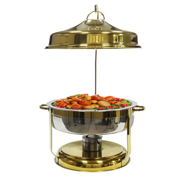 Gold Chaffing Dishes Luxury Food Warmer Set Hotel Buffet Catering ...