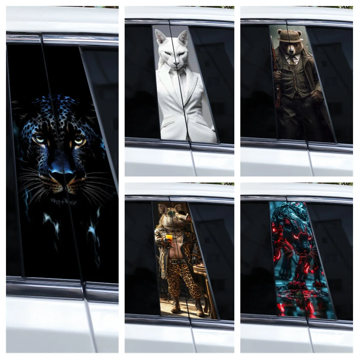 Car Window Pillar Sticker - Creative Personality Decals