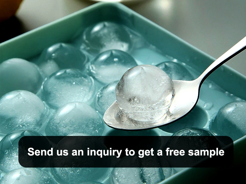 Bpa-free Circle Ice Tray Small Round Ice Cube Trays For Freezer Cubos ...