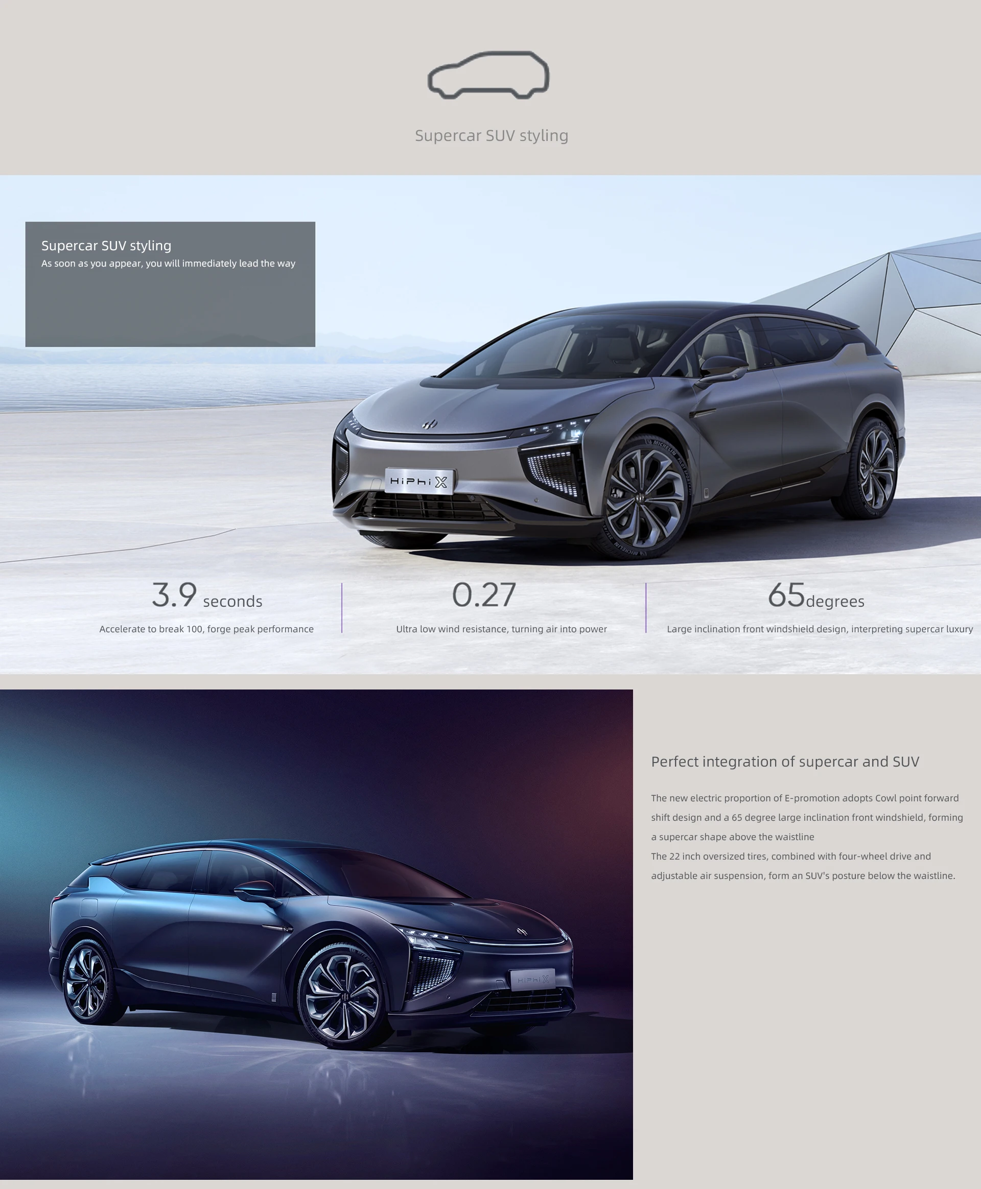 2023 2024 Pure Electric Car Hiphi Z X Y Luxury 4 Seats 4wd New Car Suv High Speed Luxury Car ...