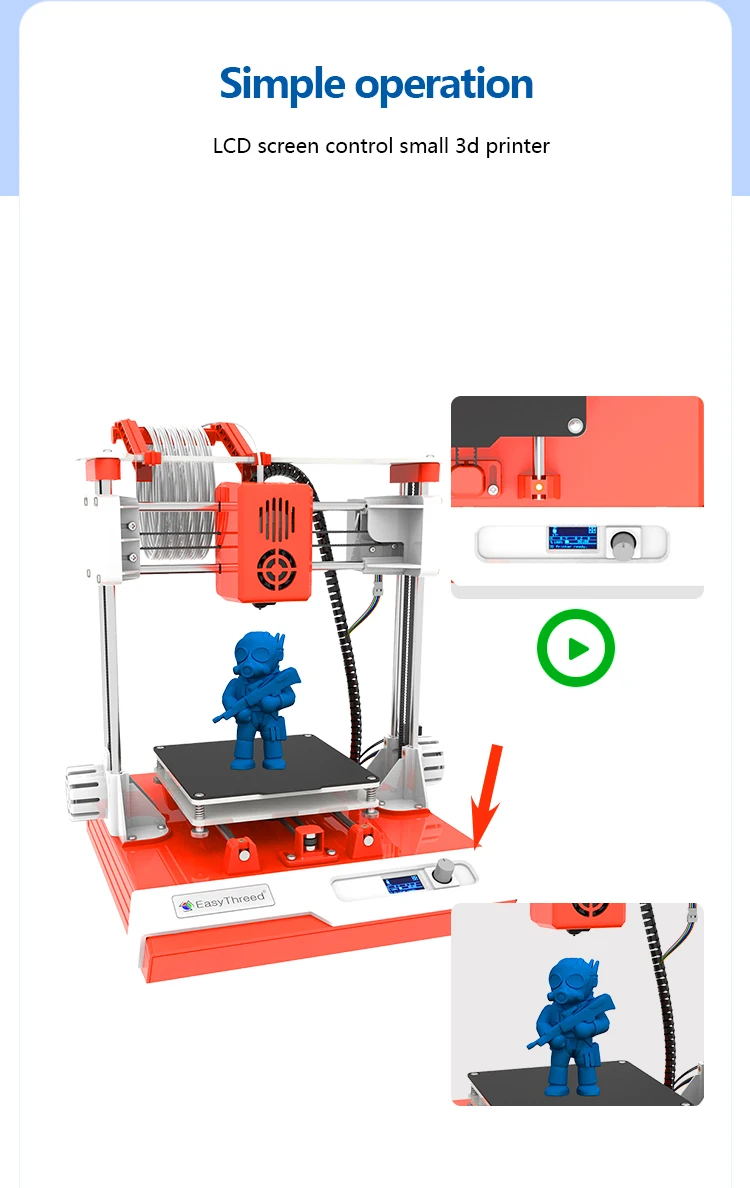 Easythreed Mini 3d Metal Printer Kit Filament Machine Fdm Impresora 3d ...