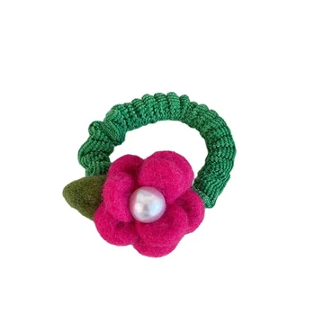 Pearl Yarn,Flower,Plush Small Intestine,Hair Circle,Female - Buy Plush ...