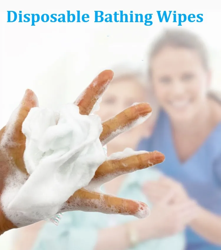 Presoaped Bath Wipes - No Rinse, Single Use Disposables