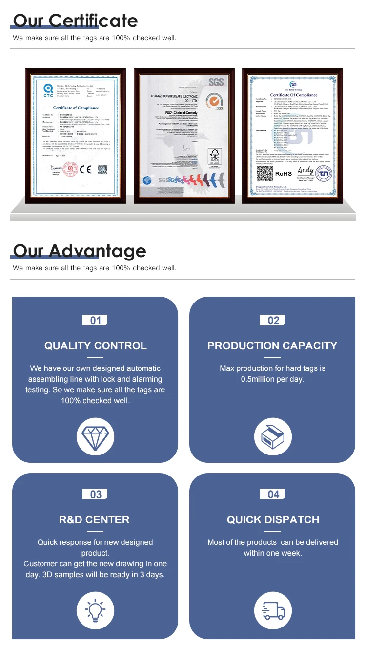 Clothes Store Eas Anti Theft Clothes Tags Pin Security Sensor Security ...