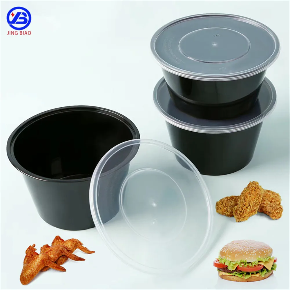 High Quality Black Base Microwavable Take Away Bento Food Container ...