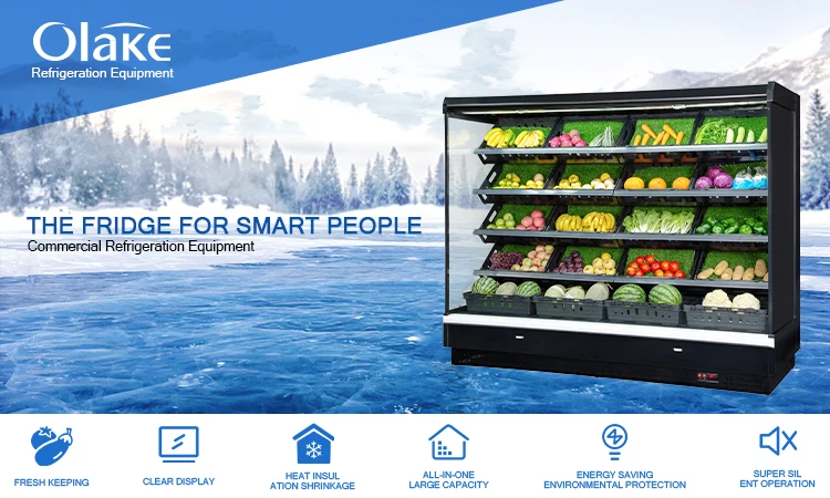 China Supermarket Sweet Display Showcase Fruit And Vegetable ...