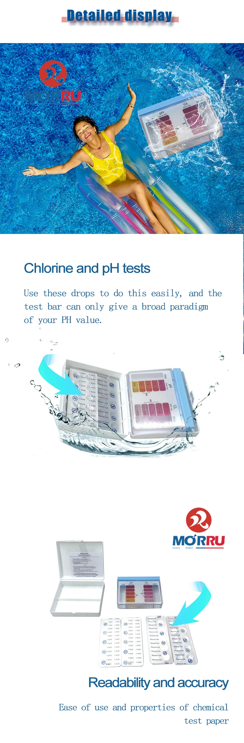 Pools Swimming Outdoor Complete Pool Water Chemical Test Kit Swimming ...