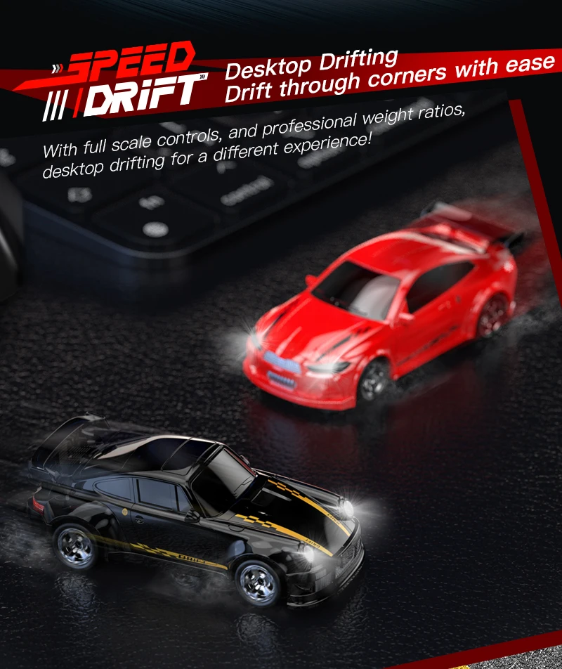 KFPLAN KF20 Mini RC Drift Car - 1:64 Scale, 2.4G Remote Control, High ...