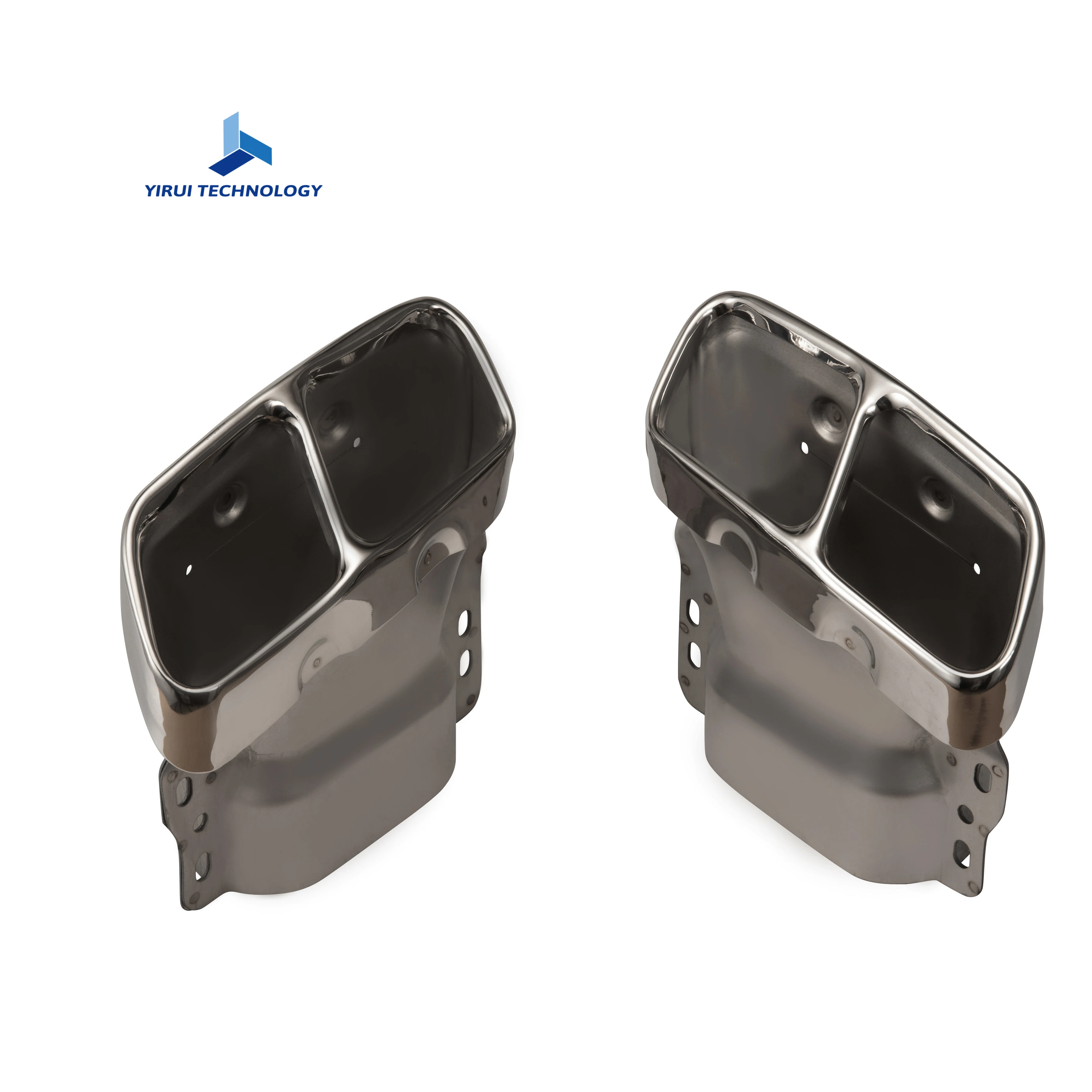 Original Quality Conjoined Square Exhaust Muffler Silencer Tip For Benz ...