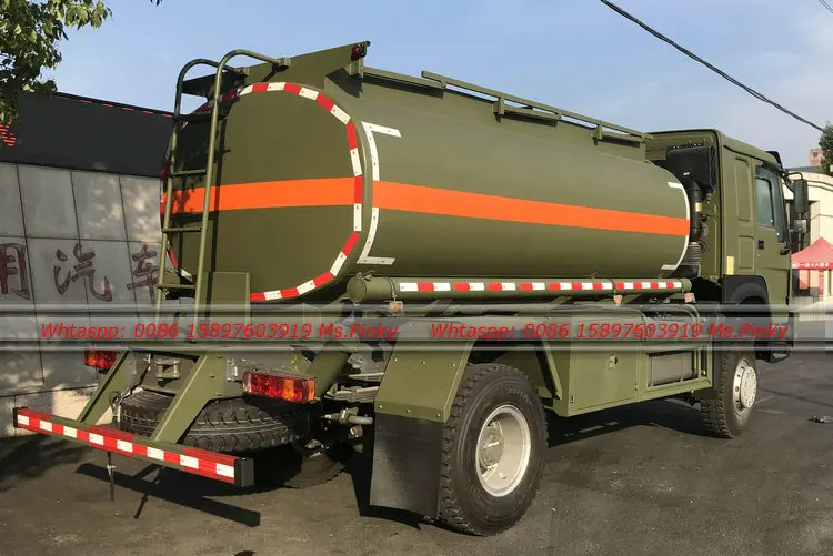 Sinotruk Howo 4x4 5m3 All Wheel Drive Petrol Diesel Oil Fuel Transport ...