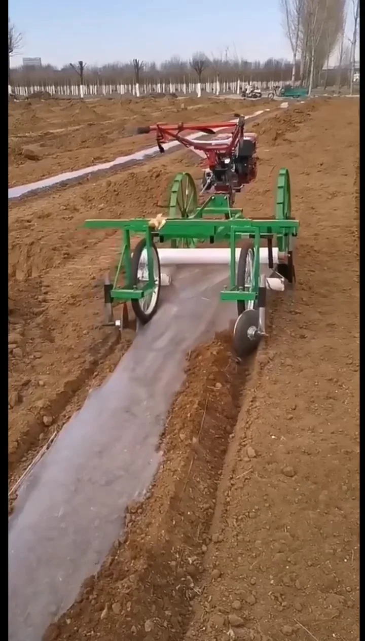 Farm Cultivator Mulching Machine Plastic Mulch Machine Farm Use Plastic ...