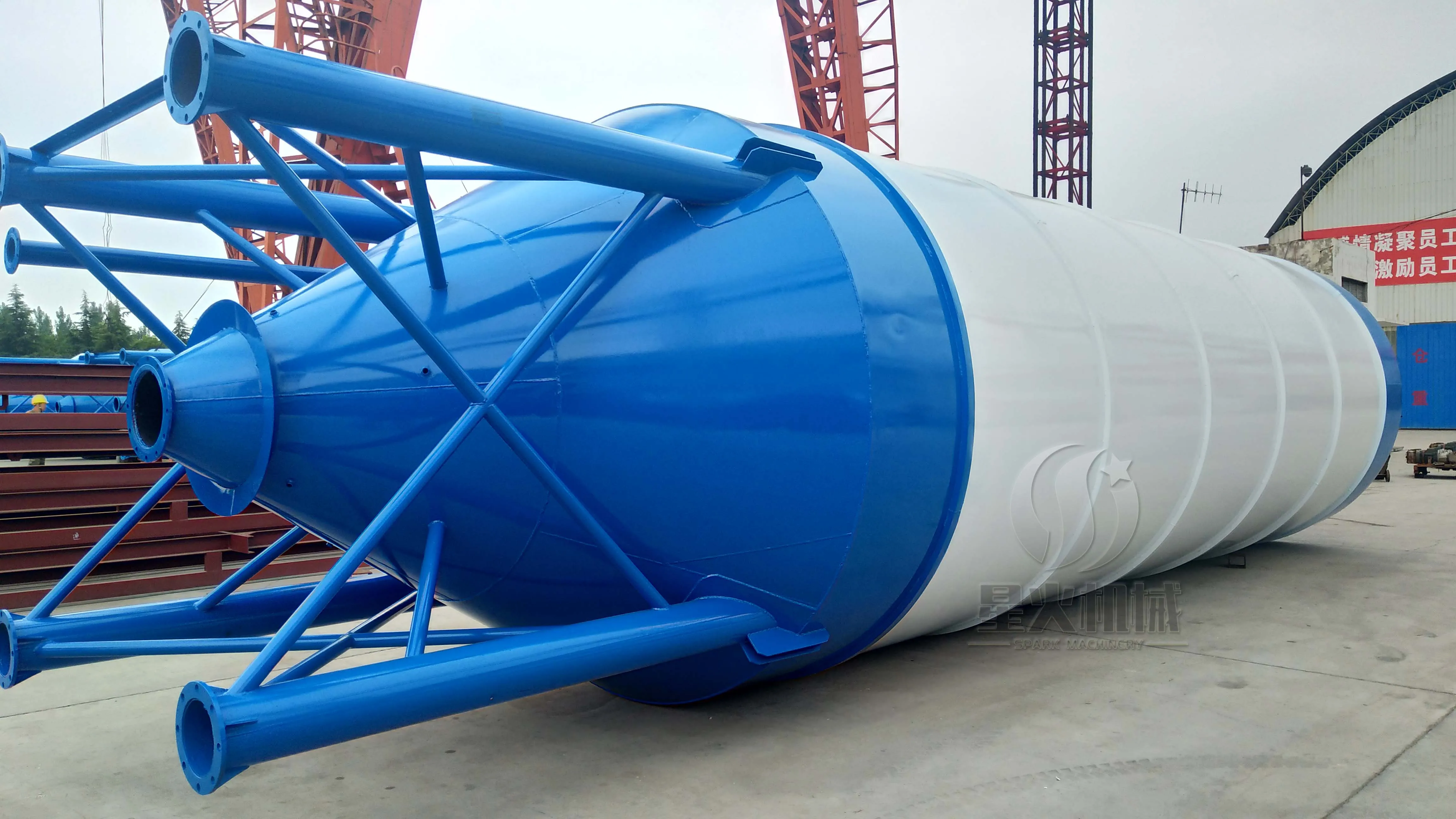 70 Ton Calcium Carbonate Powder Silo Cement 20 Ton Cement Silo Mobile ...