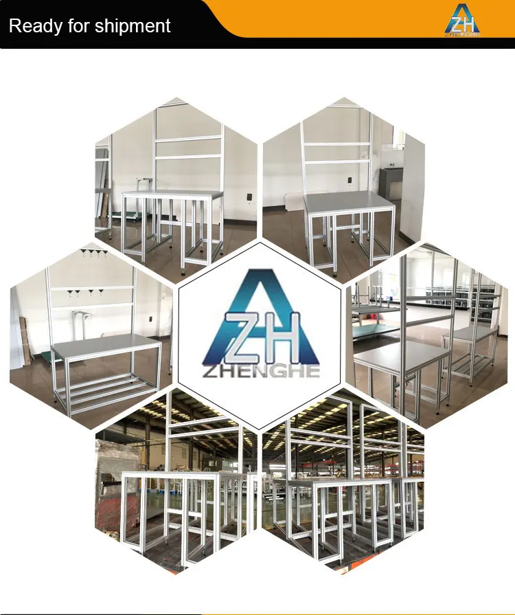Industrial Electronic Assembly Line - Aluminium Profile Workbench