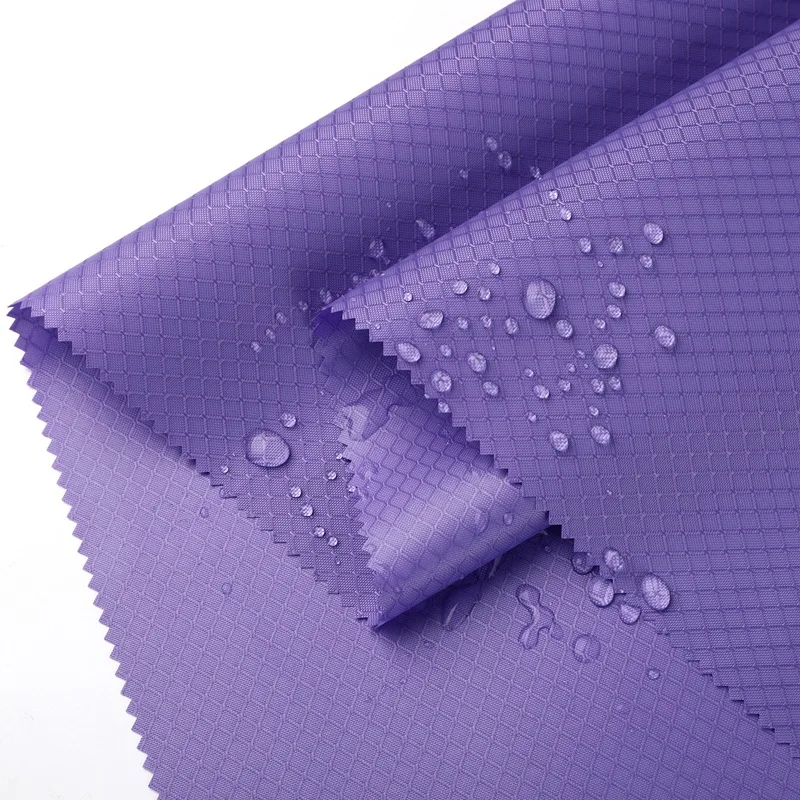 Custom Color 420d Polyester PU Coated Ripstop Oxford Fabric