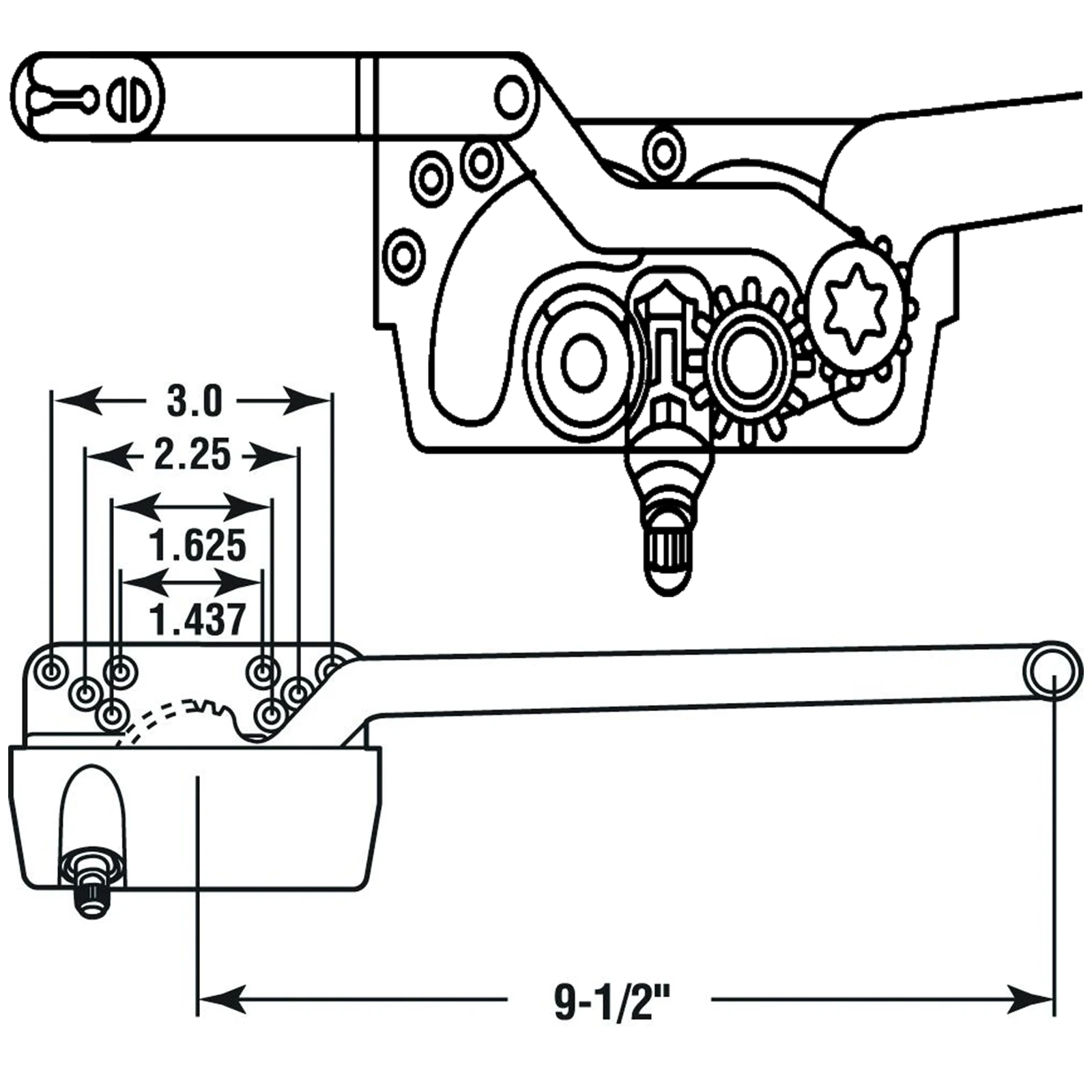 Casement Window Split Arm Operator - Durable & Versatile