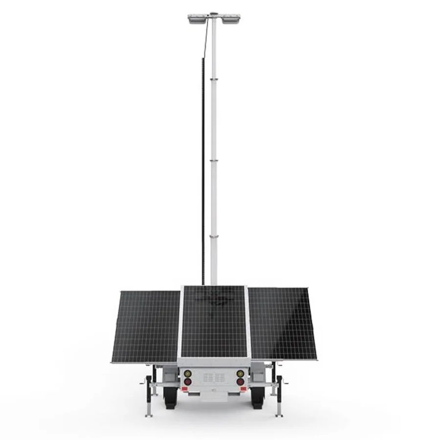 Flexible Lifting Solar Power System Led Lighting Trailer for Field ...
