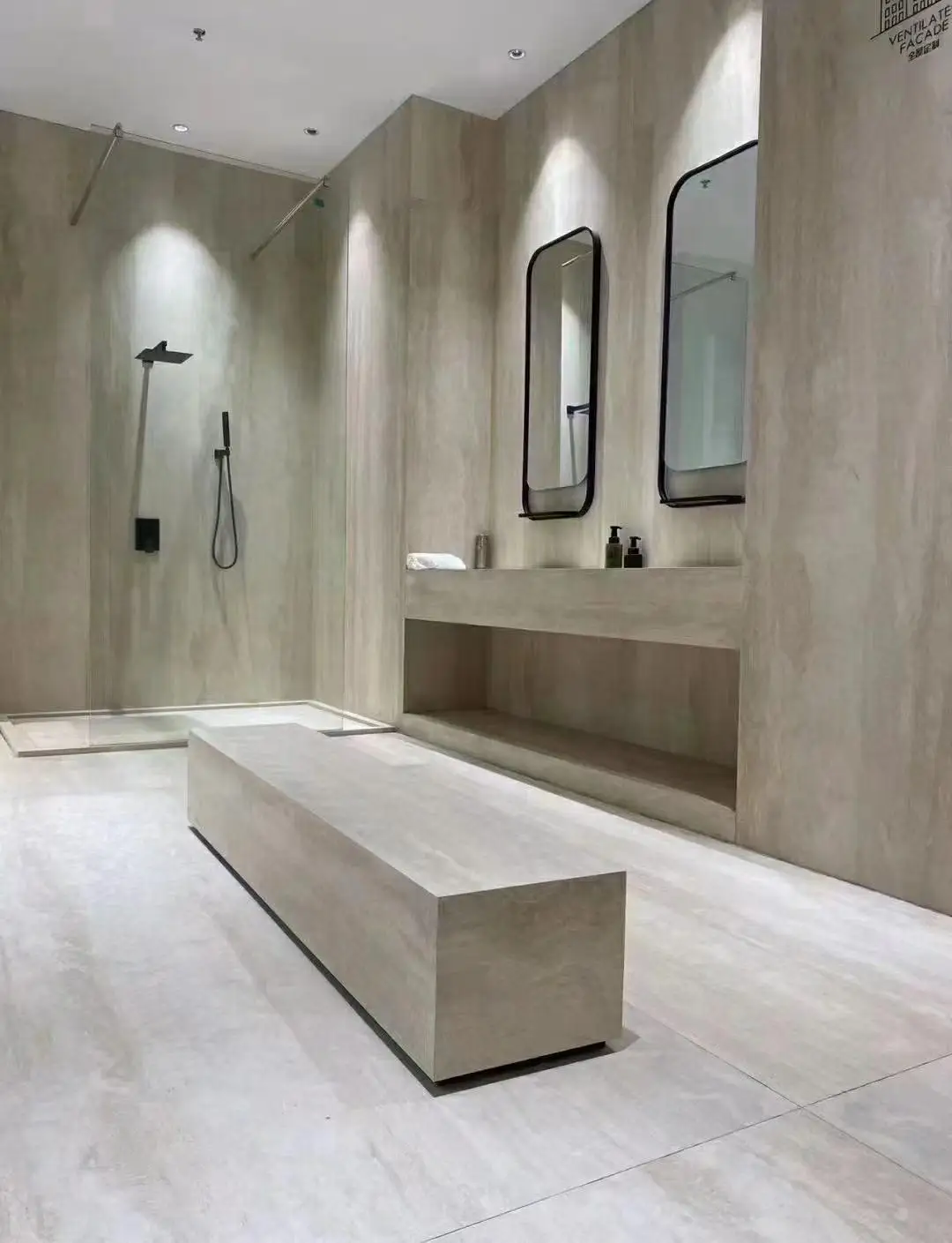 Yd Stone Large Format Porcelain Tile - Italian Beige Travertine Look ...
