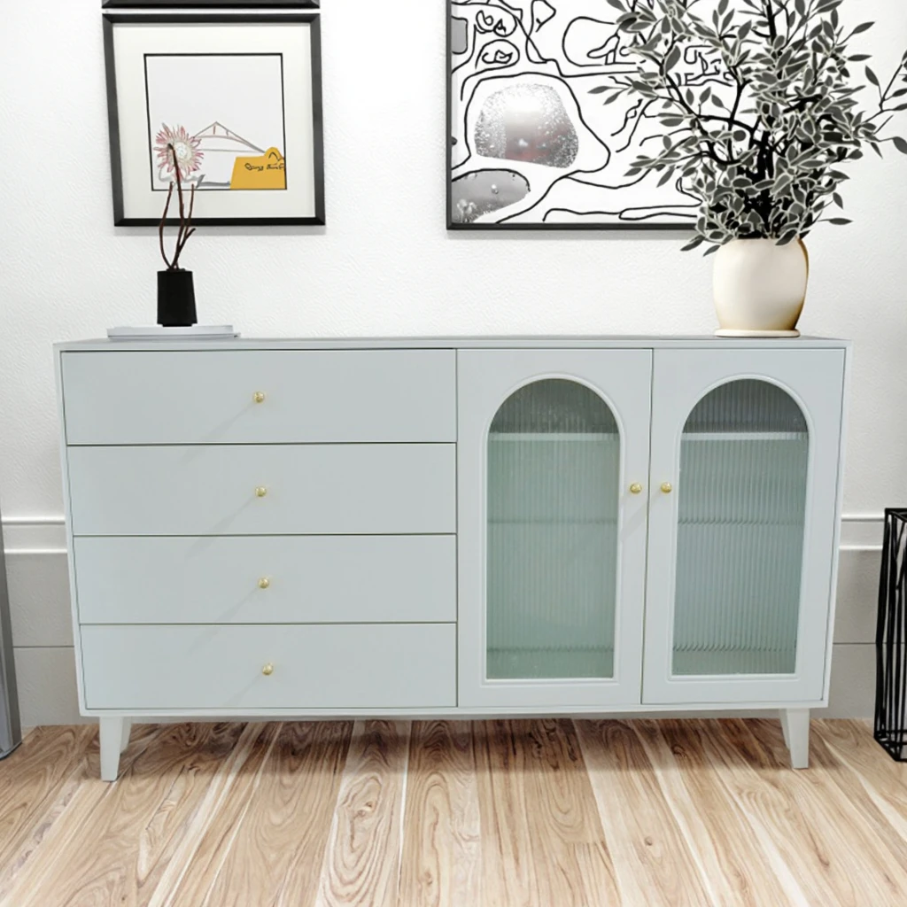 Modern Classic Wooden Dining Sideboard High Gloss Buffet Cabinet For ...