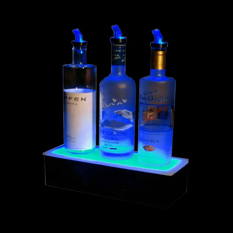 Bar Led Lighted Bottle Display Shelf Led Lighted Bottle Display Stand ...