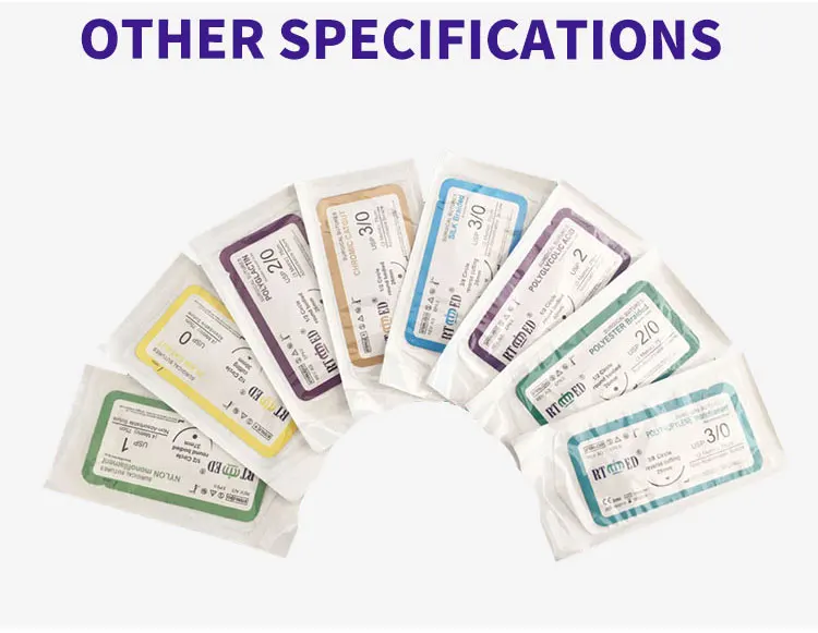 Pet Hospital Operating Room Veterinary Suture Surgical Sutures Absorbable Suture 90cm Pgla - Buy ...