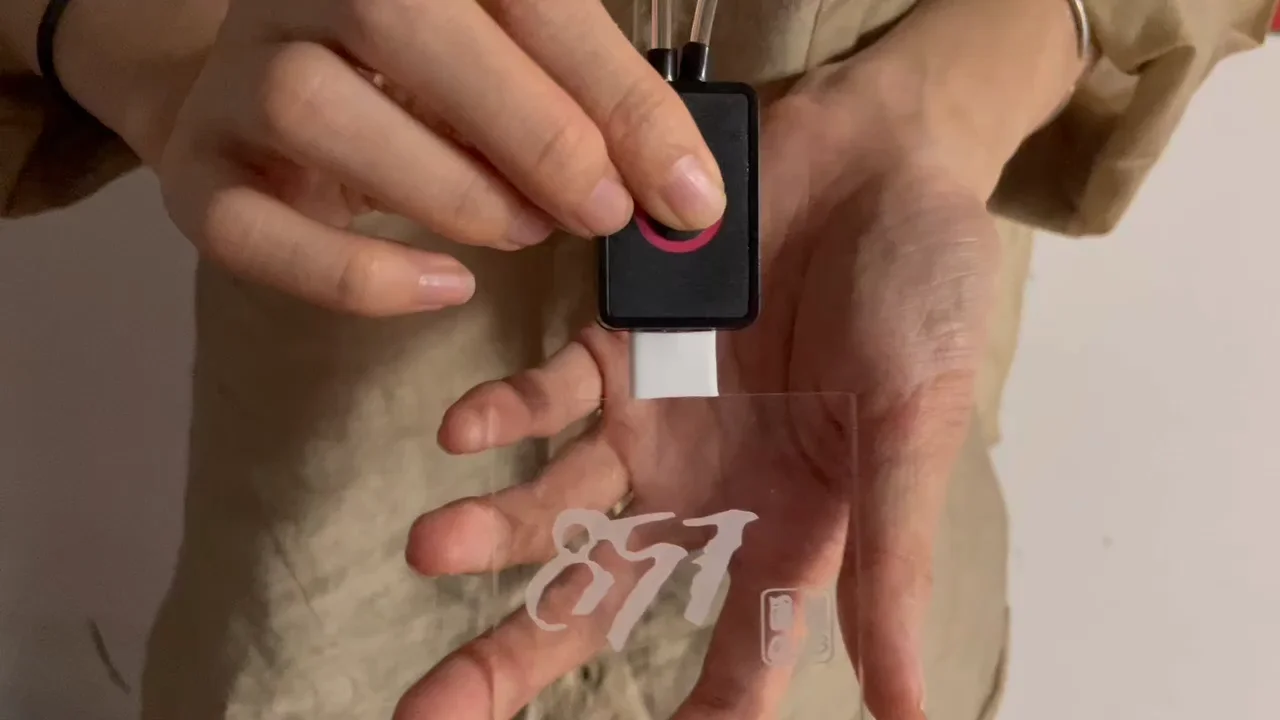 Office Business Card Led Light Up Work Badges Rechargeable Custom ...